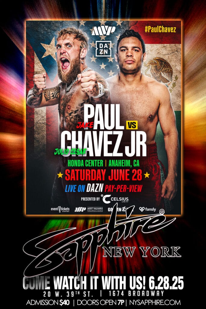 Jake Paul vs. Julio Cesar Chavez Jr - Sapphire New York